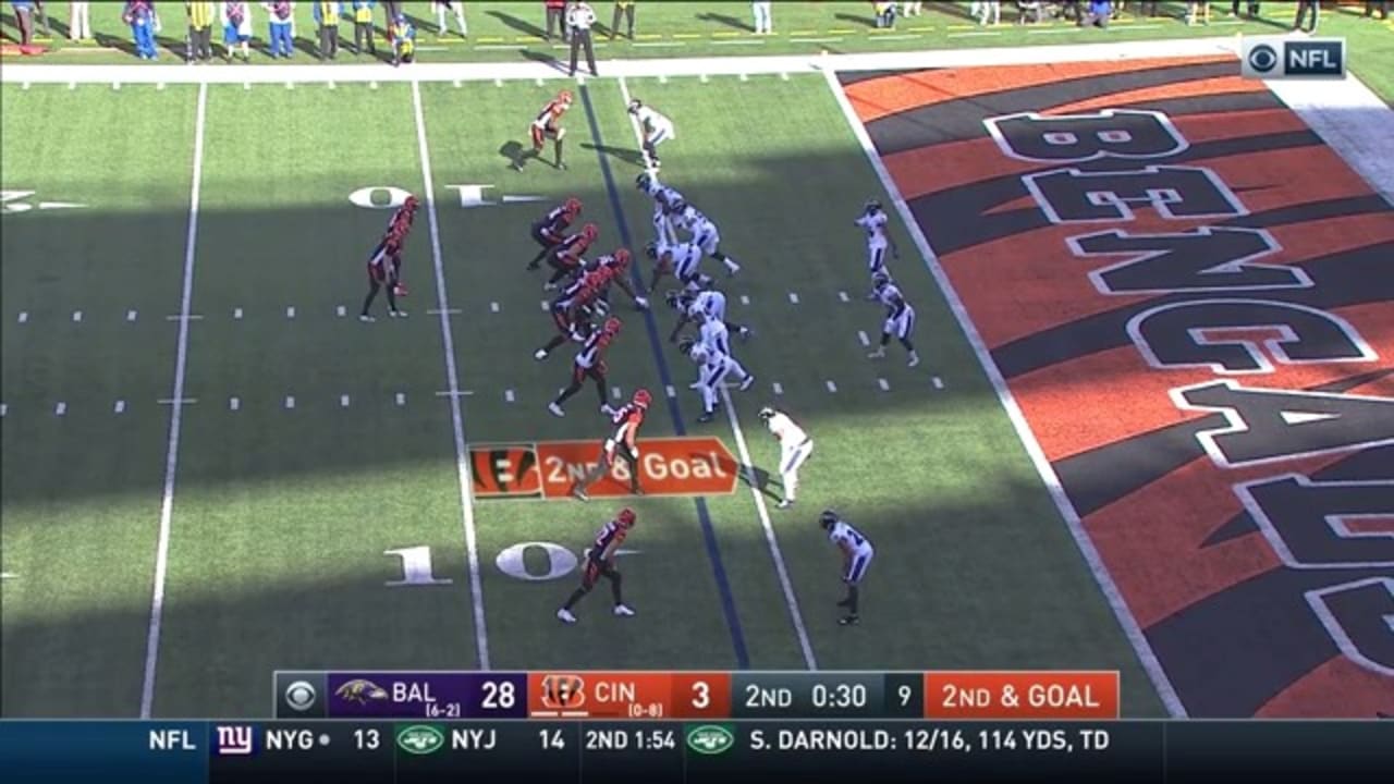 Ryan Finley's first NFL TD pass is back-shoulder dime to Tyler Eifert