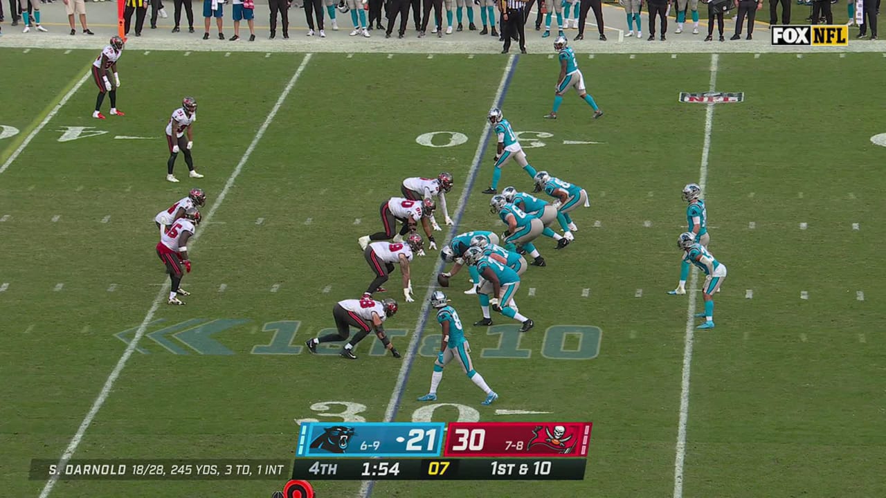 Carolina Panthers quarterback Sam Darnold displays amazing athleticism ...