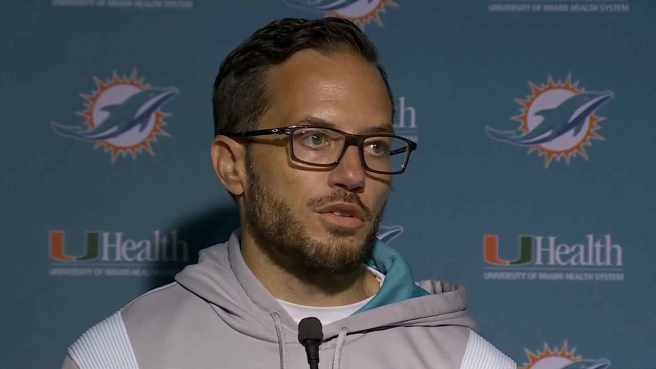 Miami Dolphins head coach Mike McDaniel says that Dolphins quarterback ...