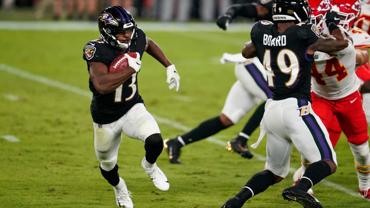Can't-Miss Play: Baltimore Ravens wide receiver Devin Duvernay uses 4.3 speed for first kickoff ...