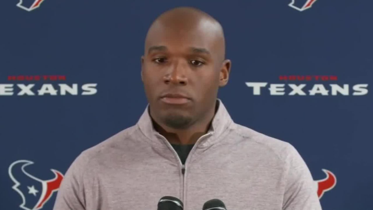 First-year Houston Texans head coach DeMeco Ryans discusses the Texans ...
