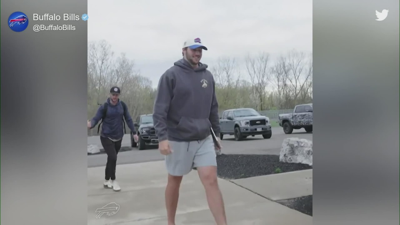 Quarterback Josh Allen enters Buffalo Bills facility ahead of voluntary ...