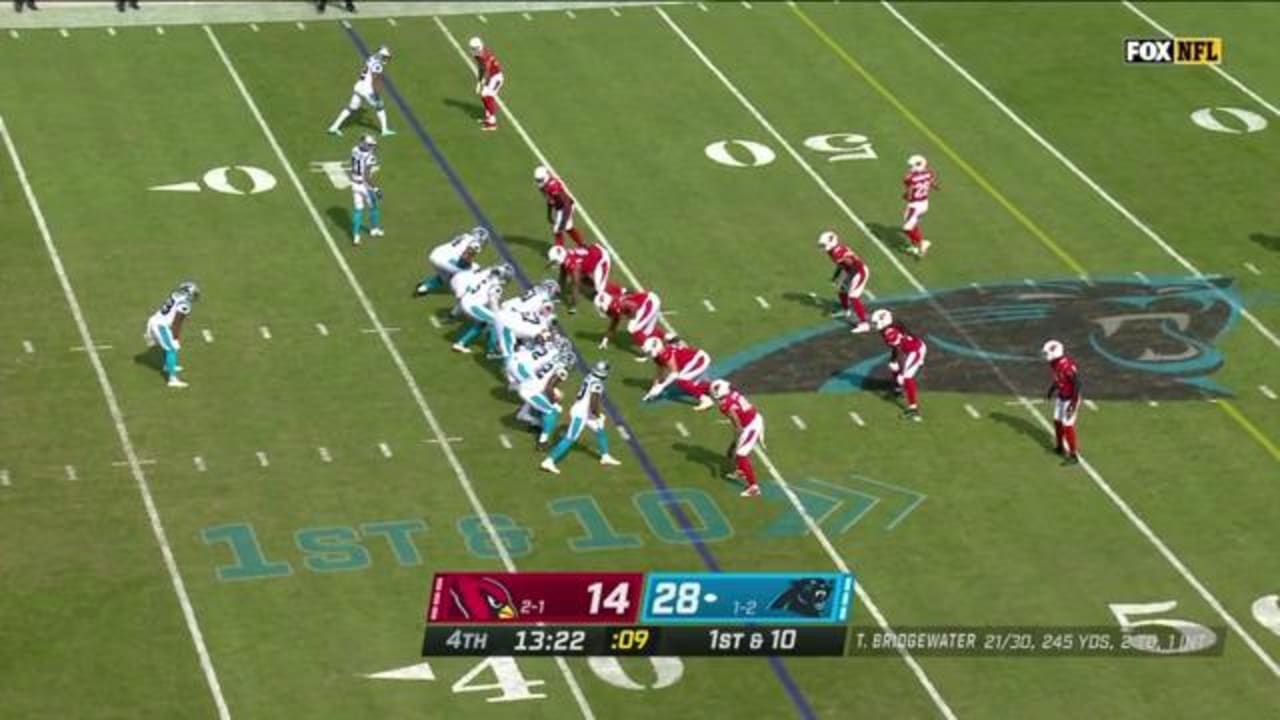 Carolina Panthers running back Mike Davis spins, cuts back for 18-yard ...