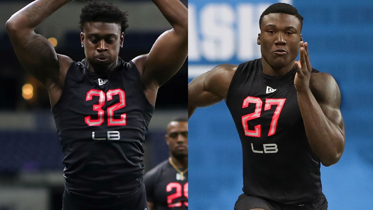 Kenneth Murray, Patrick Queen injured while running combine 40