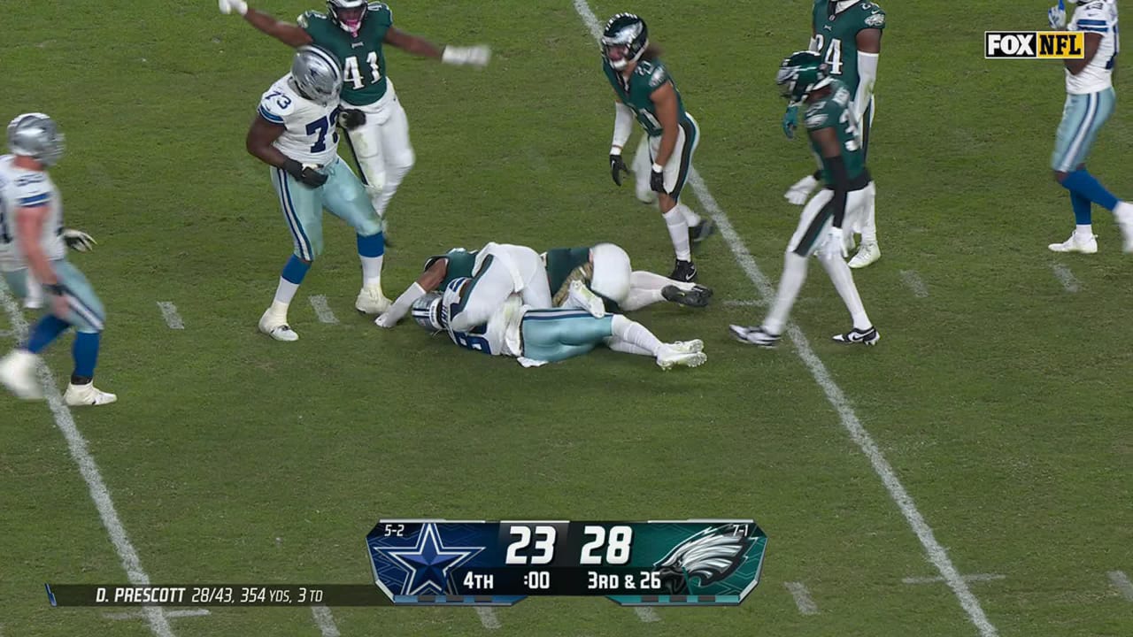 Philadelphia Eagles stonewall Dallas Cowboys wide receiver CeeDee Lamb ...