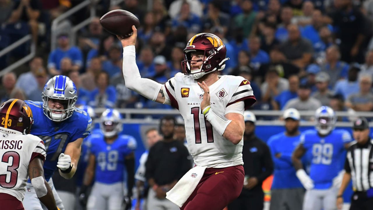 Washington Commanders quarterback Carson Wentz's accuracy is elite on ...