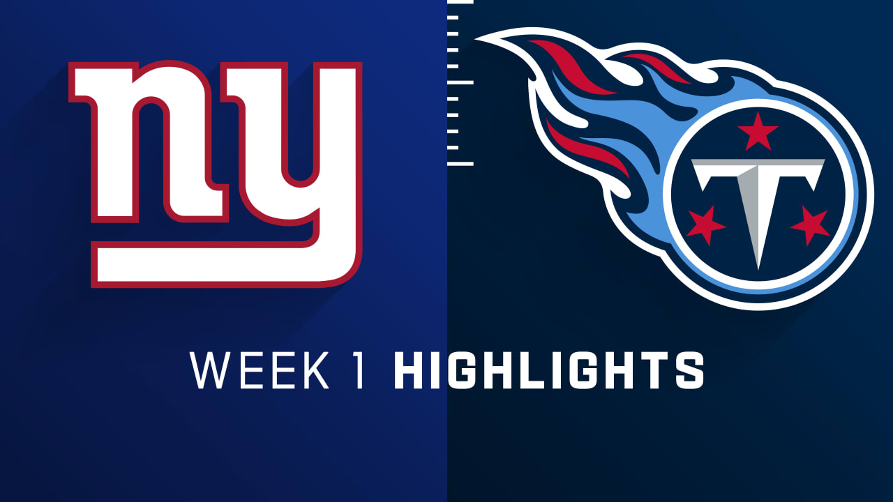 New York Giants vs. Tennessee Titans highlights | Week 1