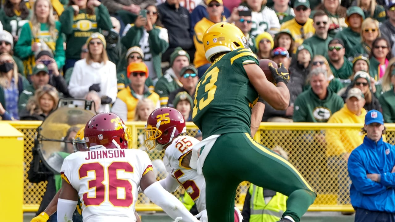 Green Bay Packers wide receiver Allen Lazard's back-shoulder TD catch ...