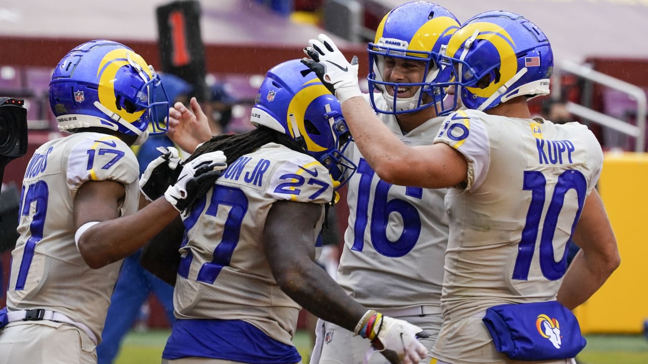 Los Angeles Rams running back Darrell Henderson's route leaves a ...