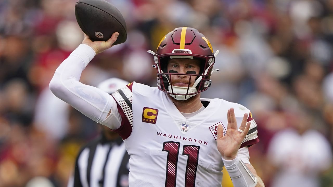 Can't-Miss Play: Washington Commanders quarterback Carson Wentz dials ...