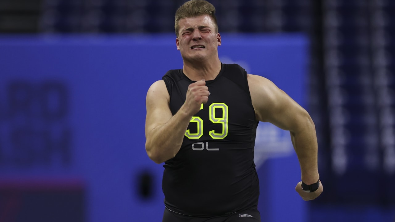 Offensive lineman Nick Zakelj runs official 5.13-second 40-yard dash at ...