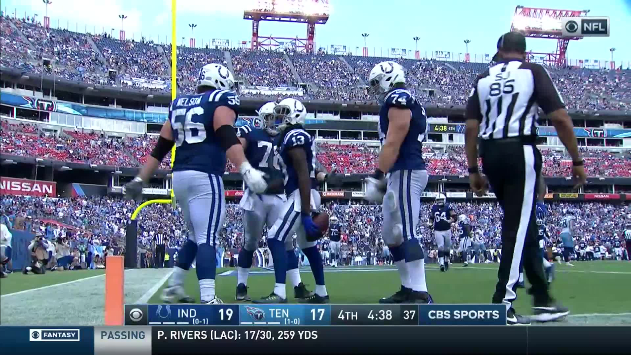T.Y. Hilton catches over Butler for for first TD of game