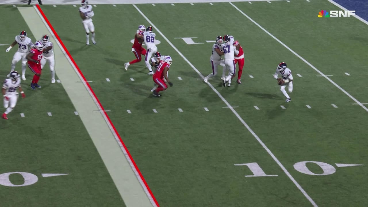 New York Giants offensive guard Evan Neal's penalty negates Giants ...