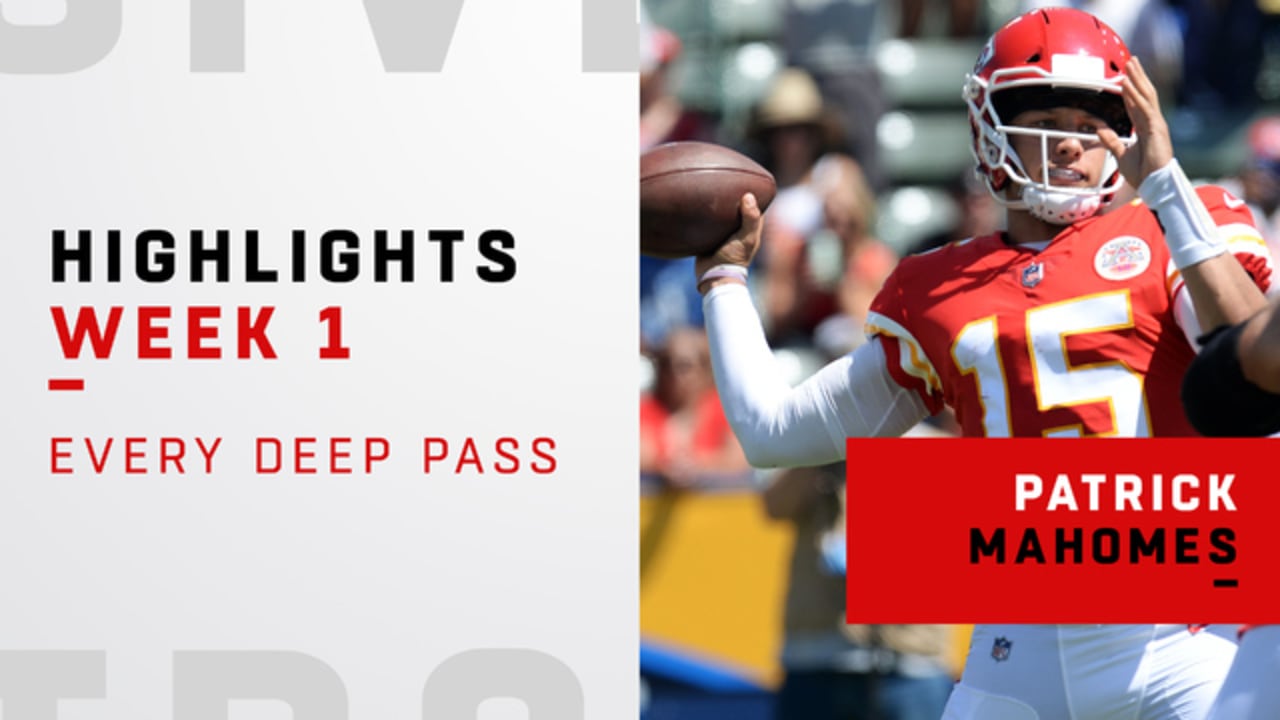 Every Patrick Mahomes deep pass | Week 1