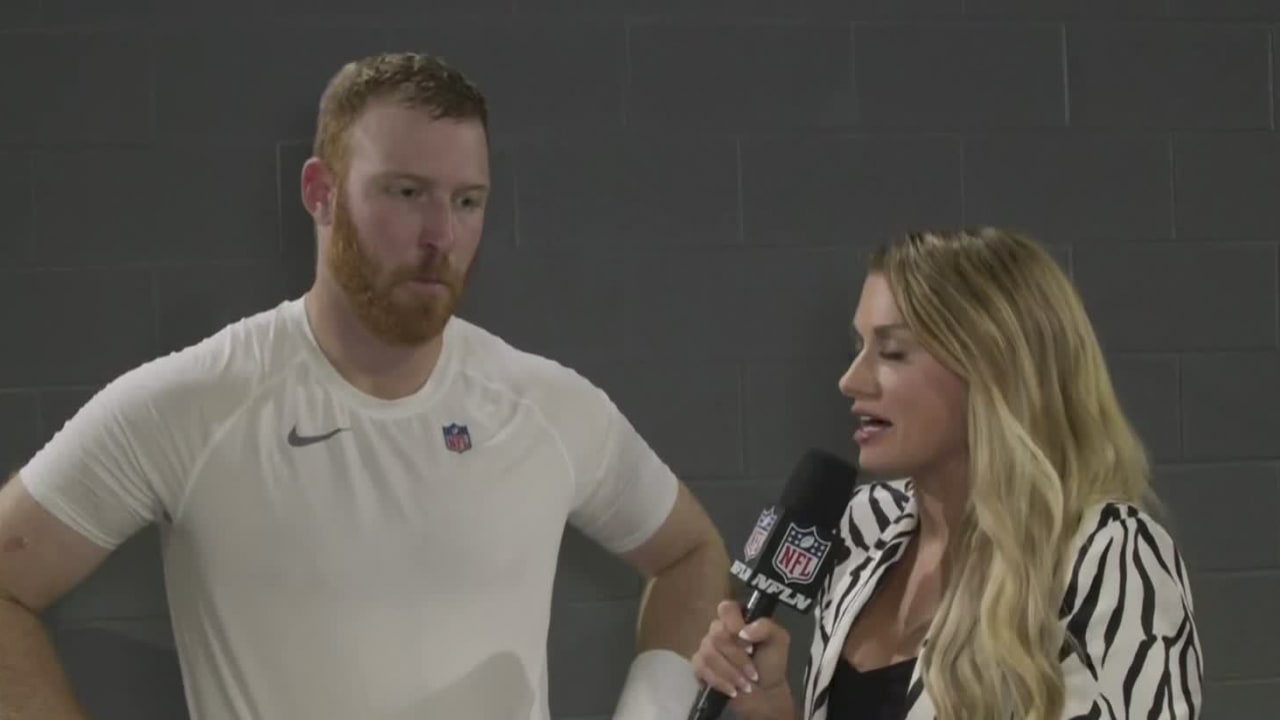 Dallas Cowboys quarterback Cooper Rush reacts to Cowboys' Week 2 win vs ...