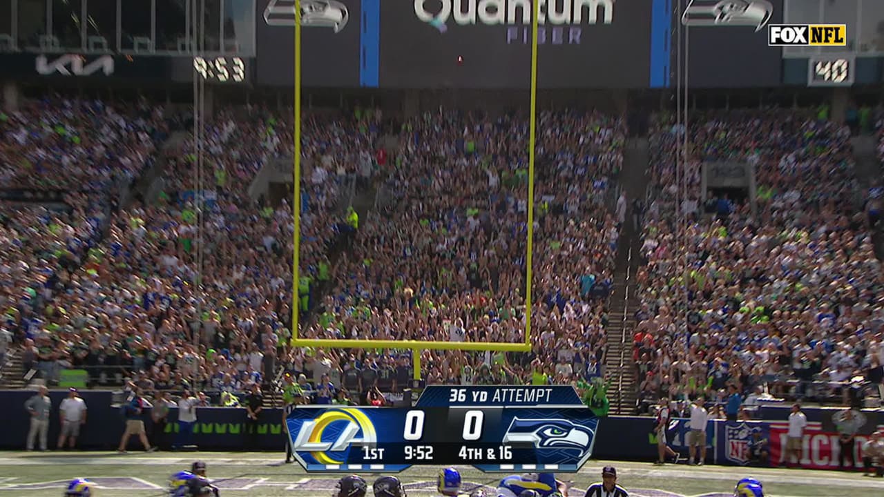 Seattle Seahawks kicker Jason Myers drills a 36-yard field goal for the ...