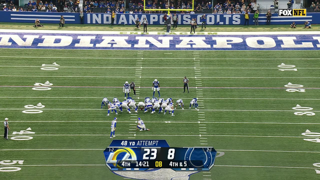 Los Angeles Rams kicker Brett Maher's 48-yard FG misses to the left in ...