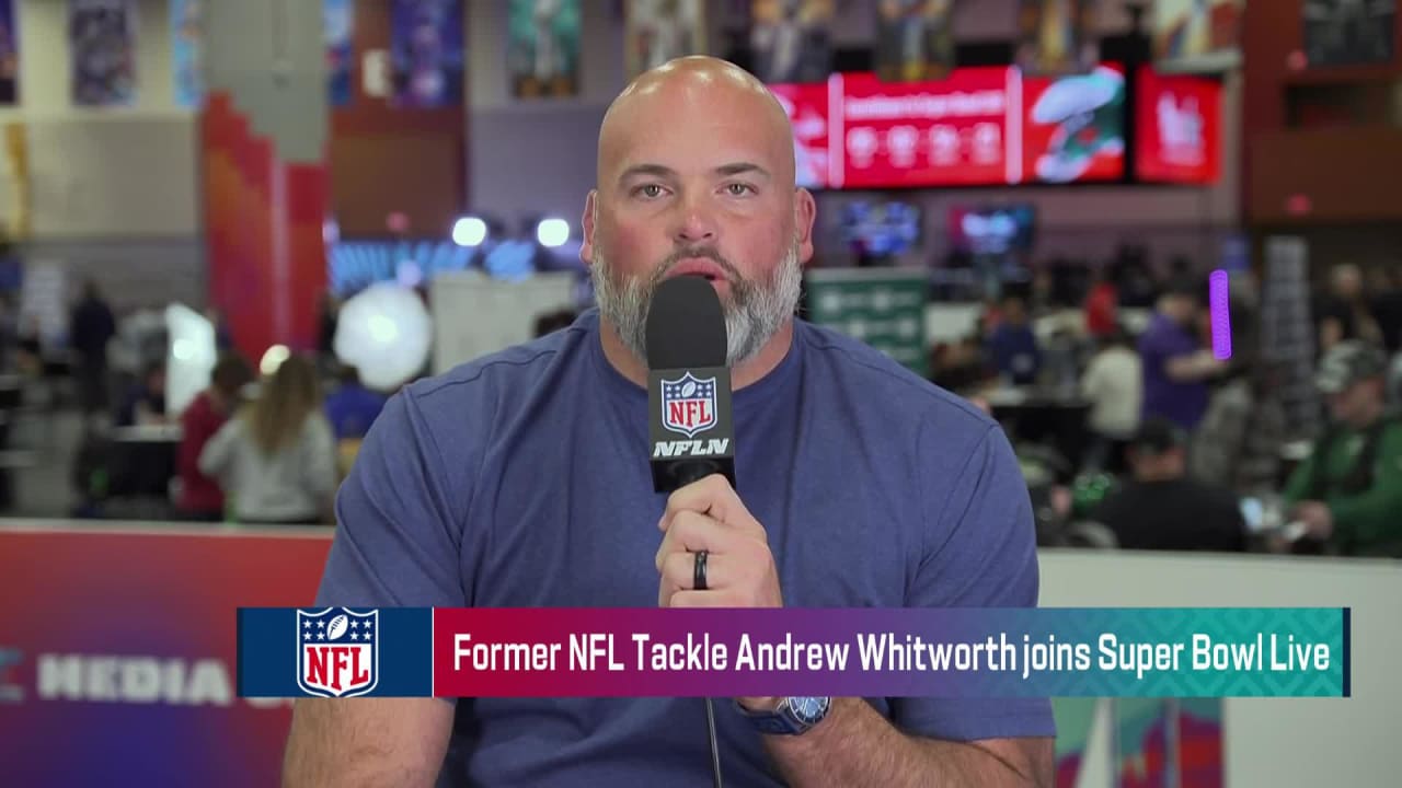 Former tackle Andrew Whitworth joins 'Super Bowl Live' ahead of Kansas ...