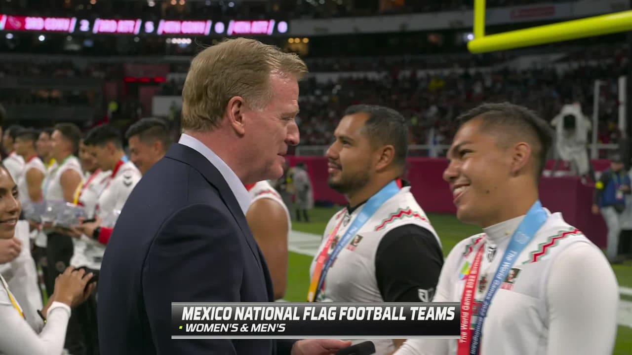 NFL commissioner Roger Goodell honors Mexico National Flag Football ...