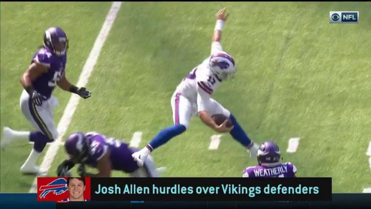 Fans react to Buffalo Bills quarterback Josh Allen's hurdle of Anthony ...
