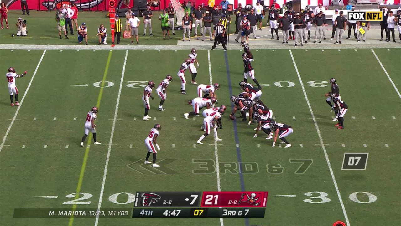 Atlanta Falcons wide receiver Drake London pulls in third-and-long ...