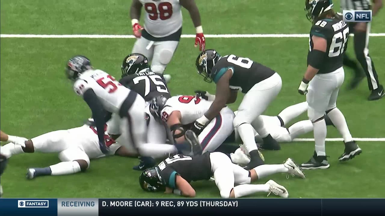 Spin cycle! Mercilus spins by Jags O-line for strip-sack