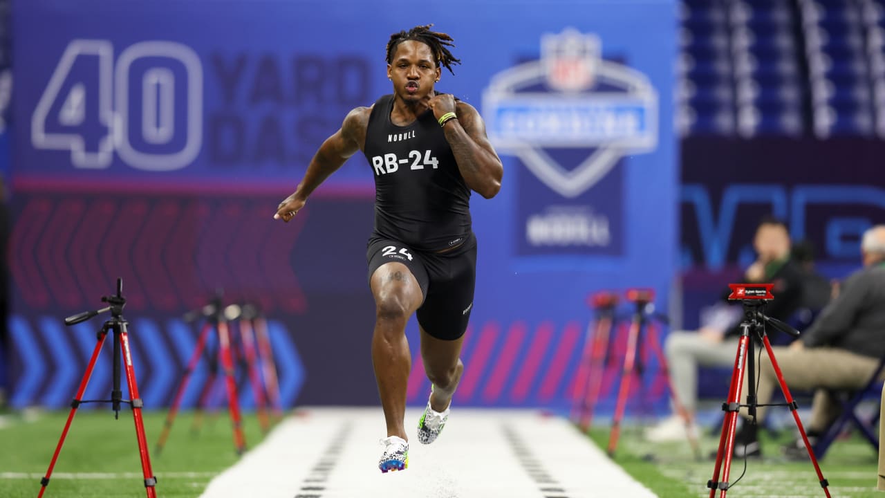 Running back Tavion Thomas runs official 4.74-second 40-yard dash at ...