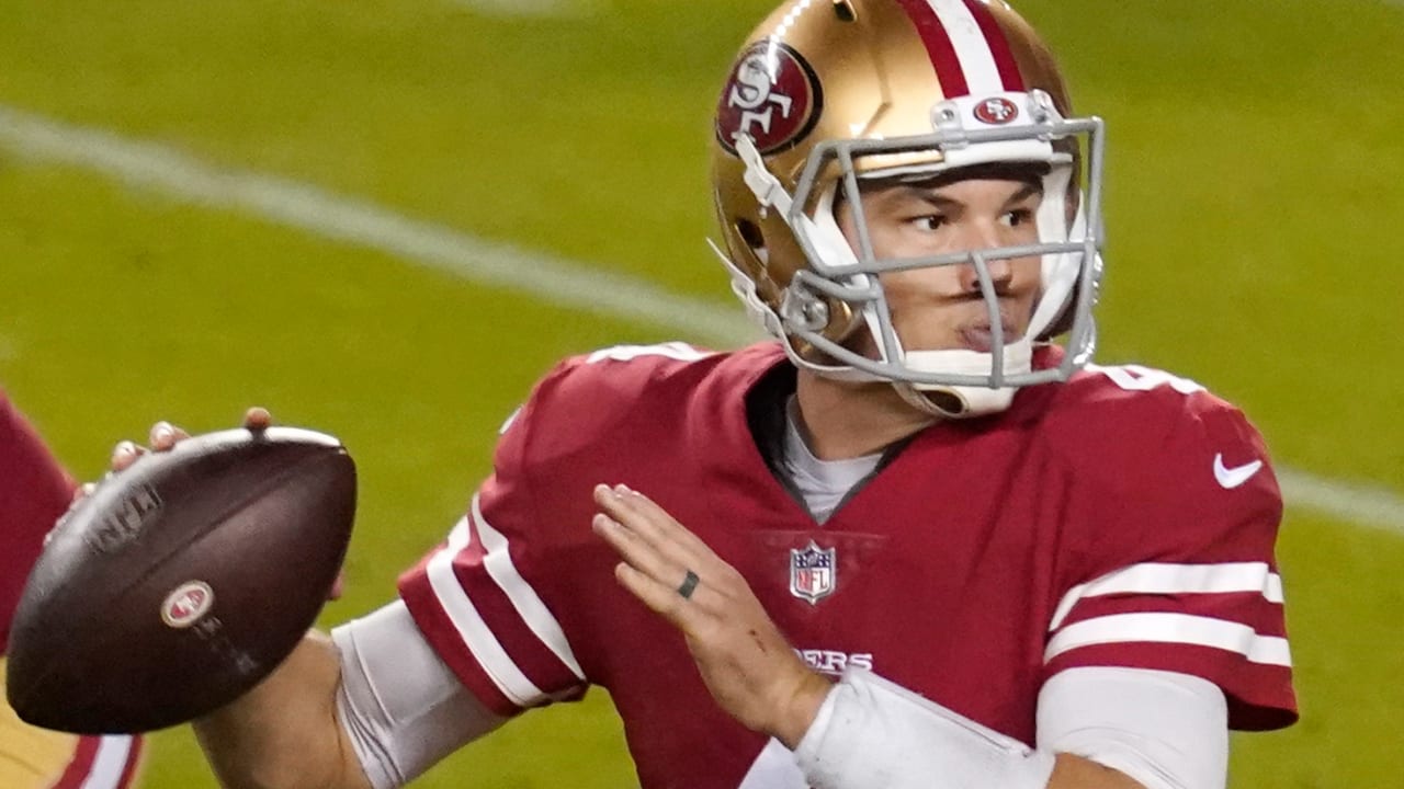 San Francisco 49ers quarterback Nick Mullens finds tight end Ross ...