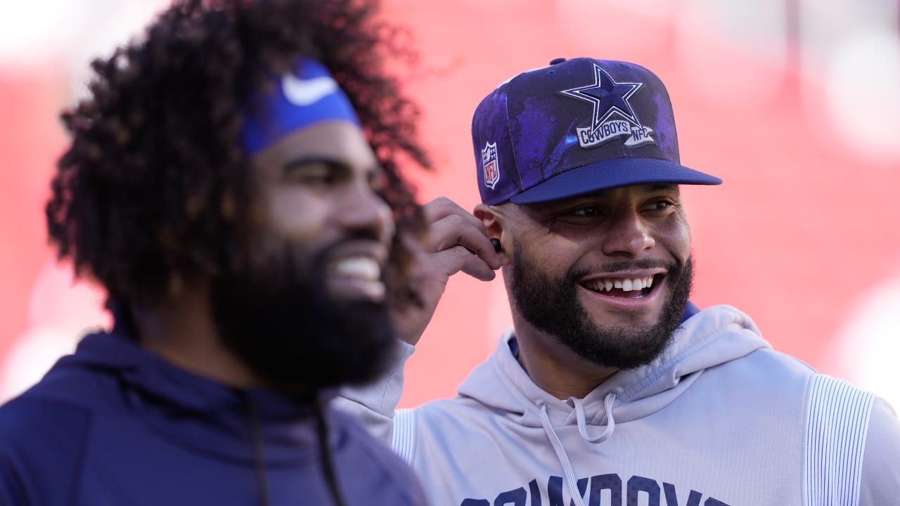 Dallas Cowboys quarterback Dak Prescott on running back Ezekiel Elliott ...