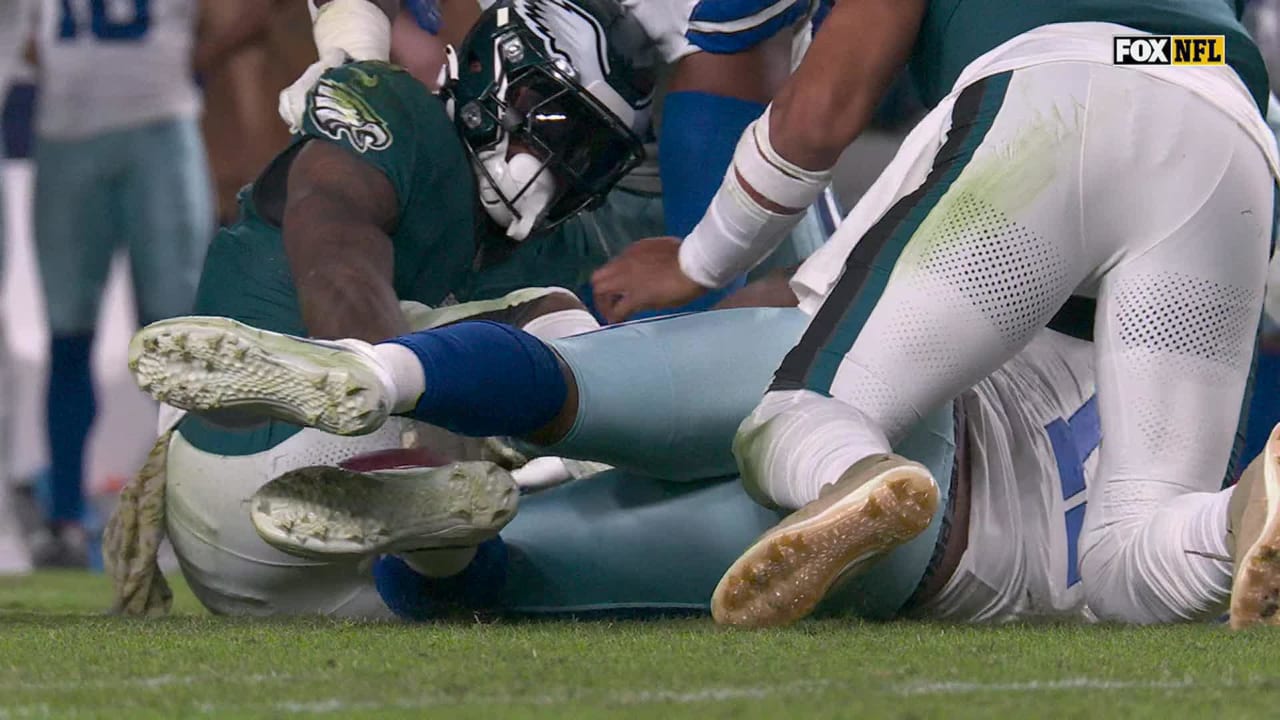 Philadelphia Eagles pounce on football after dangerous self-imposed ...