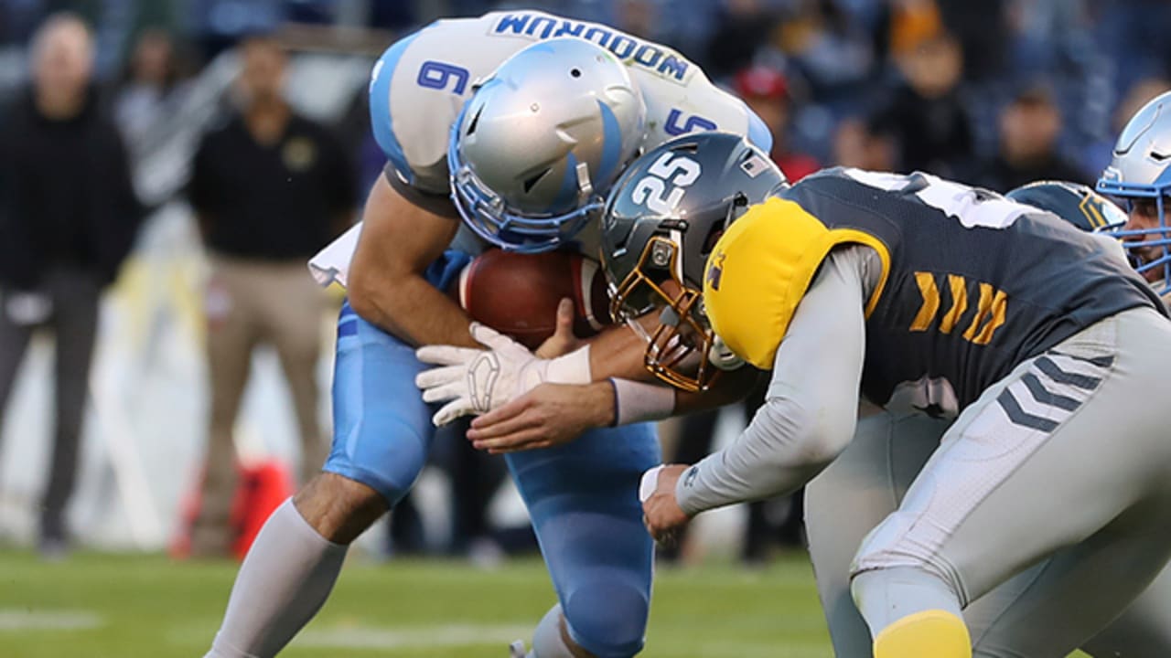 Josh Woodrum scrambles to convert 2-point conversion for the lead