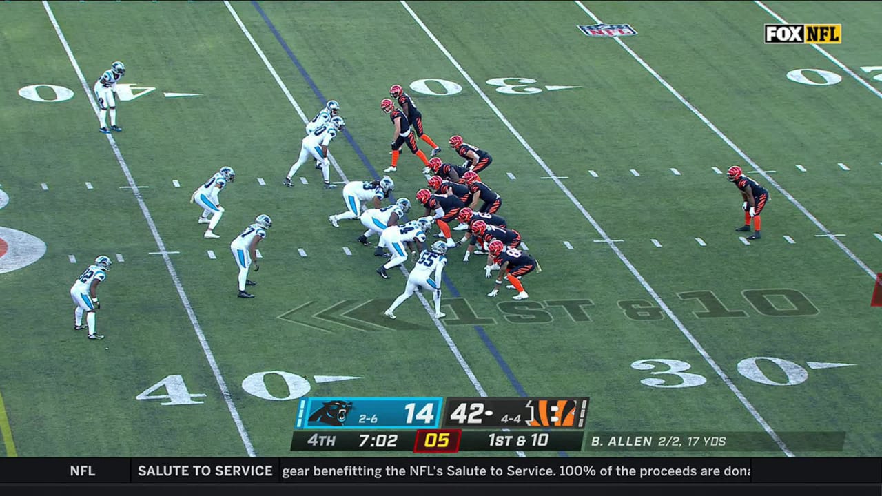 Cincinnati Bengals running back Samaje Perine takes quarterback Joe ...