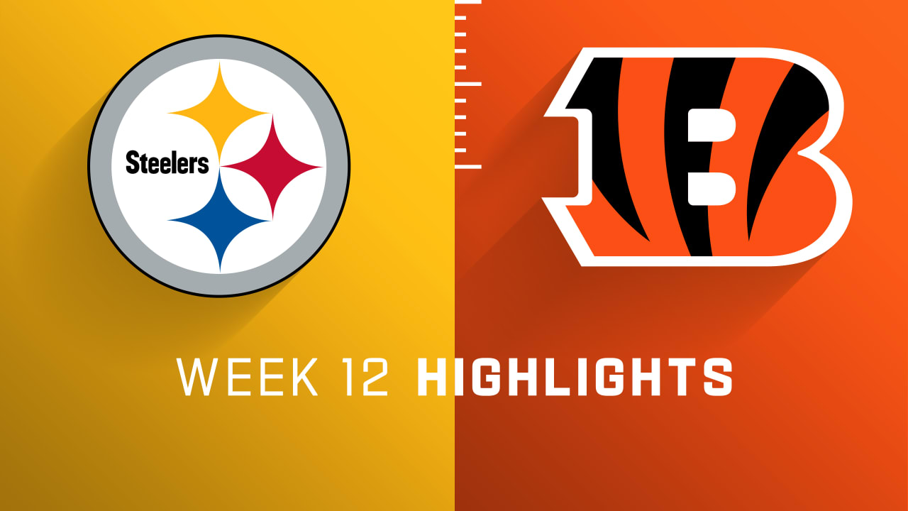 Pittsburgh Steelers vs. Cincinnati Bengals highlights | Week 12