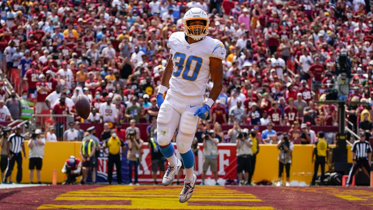 Los Angeles Chargers tackle Rashawn Slater helps pave a lane for ...