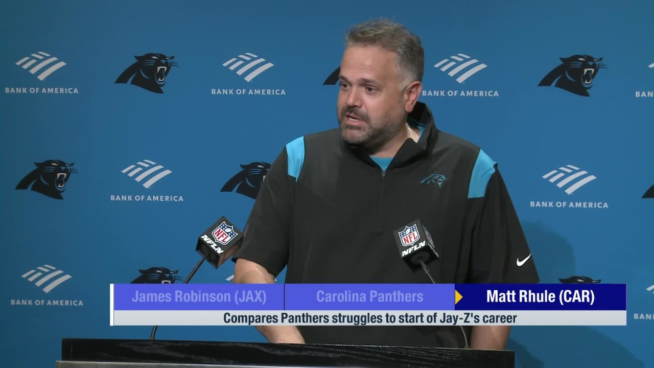 Carolina Panthers head coach Matt Rhule compares Panthers' struggles to ...