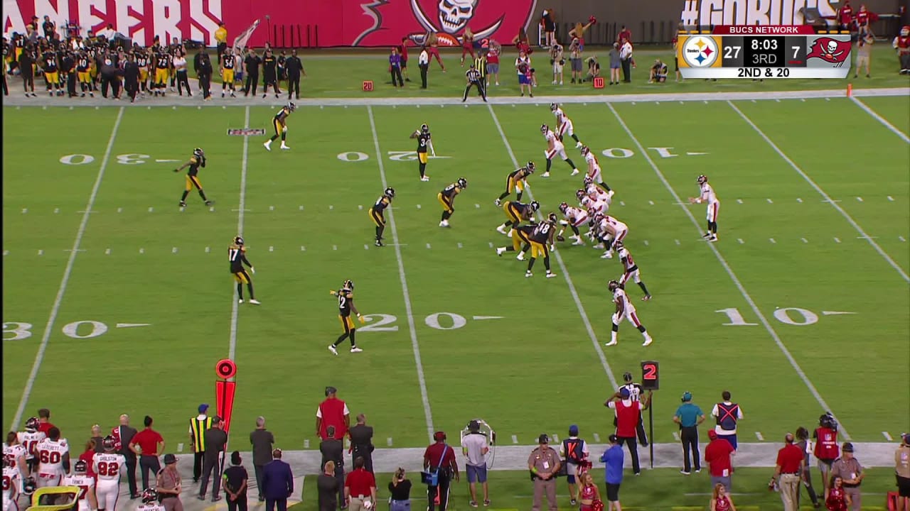 Tampa Bay Buccaneers wide receiver David Moore nets 23 yards following ...