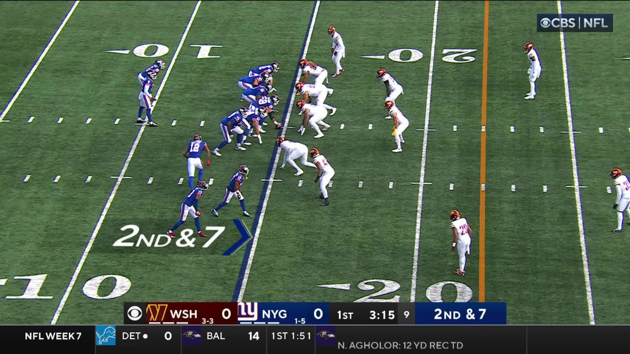 New York Giants wide receiver Wan'Dale Robinson takes off for 22-yard ...