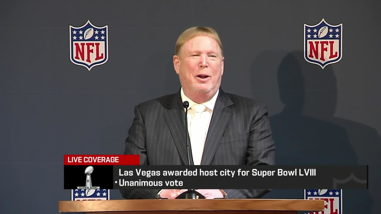 Raiders owner Mark Davis speaks after Las Vegas awarded host city of ...