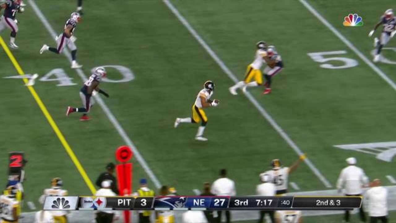 James Conner makes strong cut for 23-yard catch and run