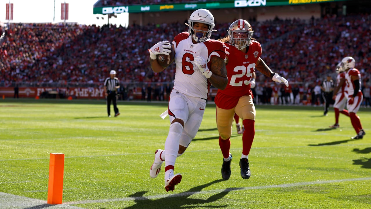 Arizona Cardinals' OL makes room for running back James Conner 13-yard ...