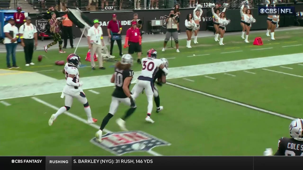 Las Vegas Raiders running back Josh Jacobs showcases incredible ...