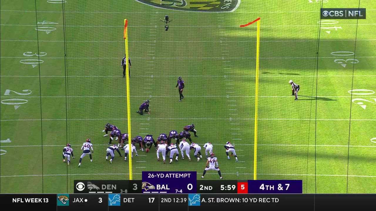 Baltimore Ravens kicker Justin Tucker's 26-yard FG ties game at 3-3 in ...