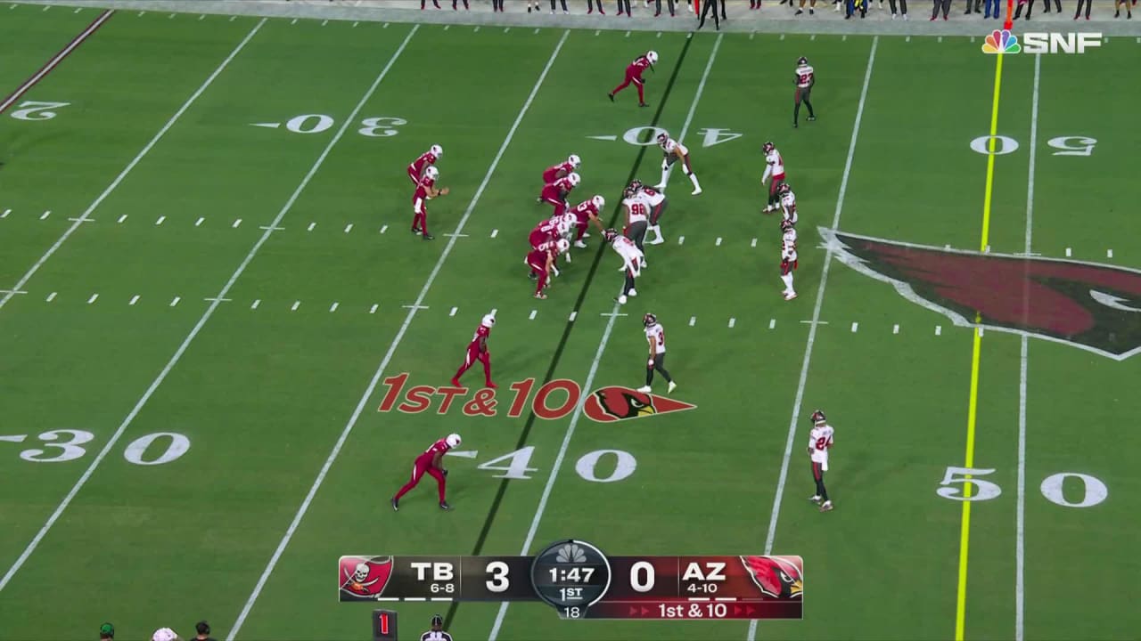 Arizona Cardinals wide receiver Greg Dortch darts up field for 20-yard ...