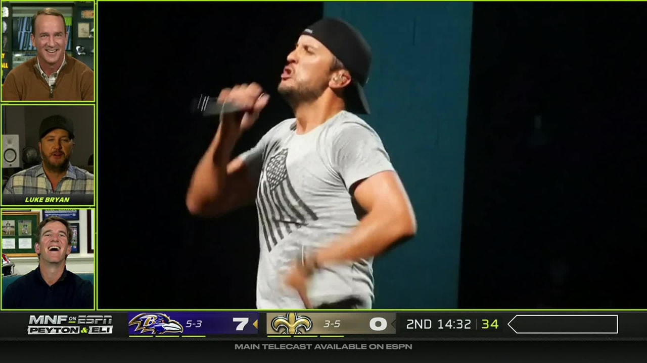 Best of country music singer and songwriter Luke Bryan on 'MNF' with ...