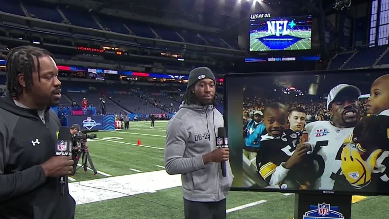 Former Pittsburgh Steelers linebacker Joey Porter Sr. joins his son ...