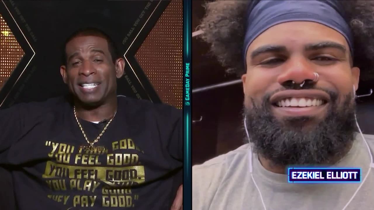 Dallas Cowboys running back Ezekiel Elliott gets the call from Deion ...