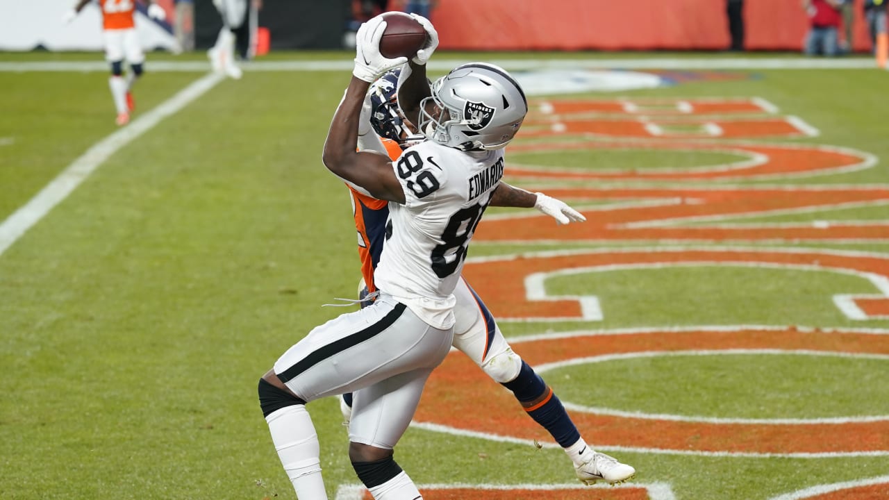 Las Vegas Raiders wide receiver Bryan Edwards twists for strong 26-yard ...