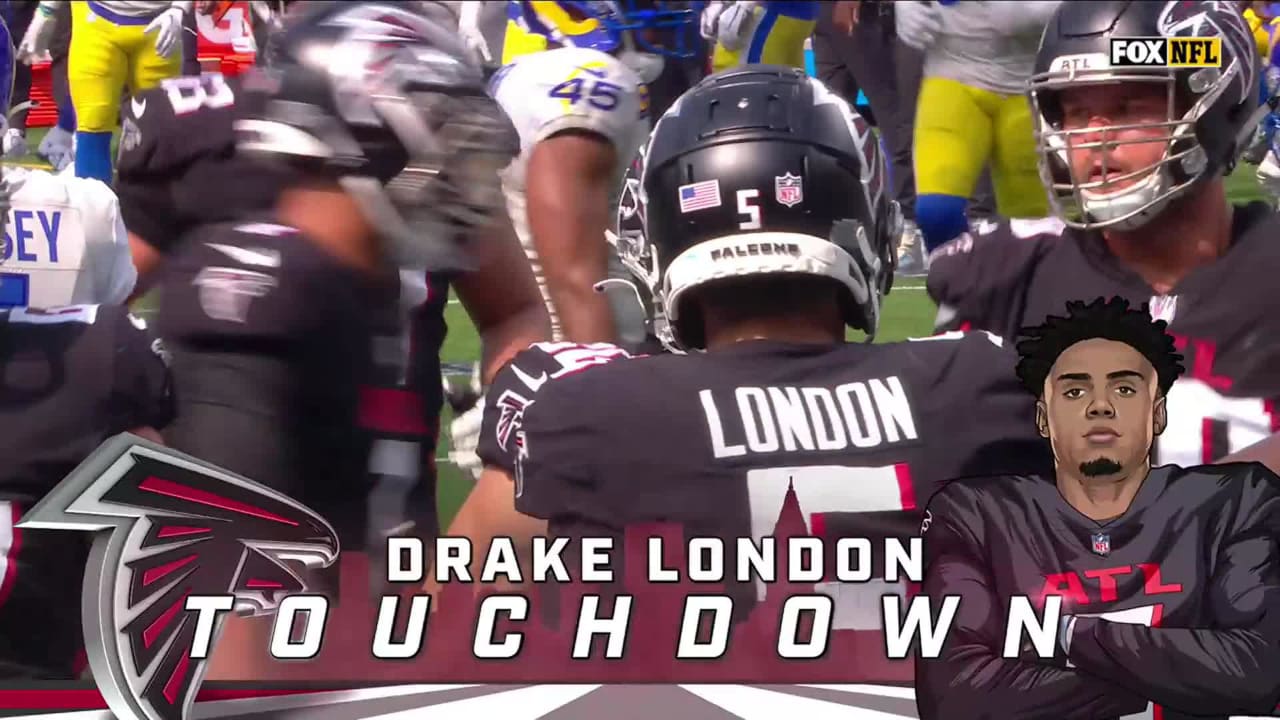 Atlanta Falcons rookie wide receiver Drake London's first NFL touchdown ...