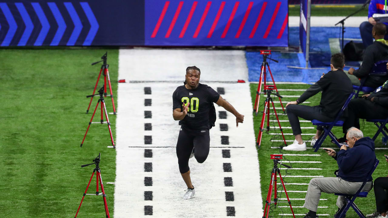 Running back Keontay Ingram runs official 4.53-second 40-yard dash at ...