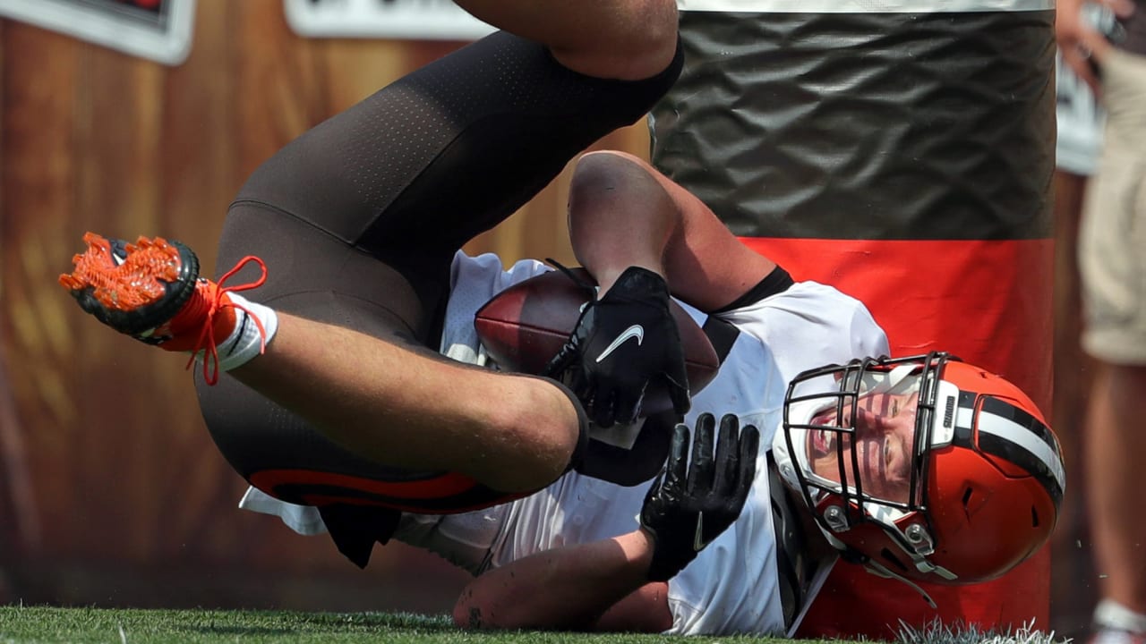 Camp highlight: Cleveland Browns tight end Harrison Bryant unleashes ...